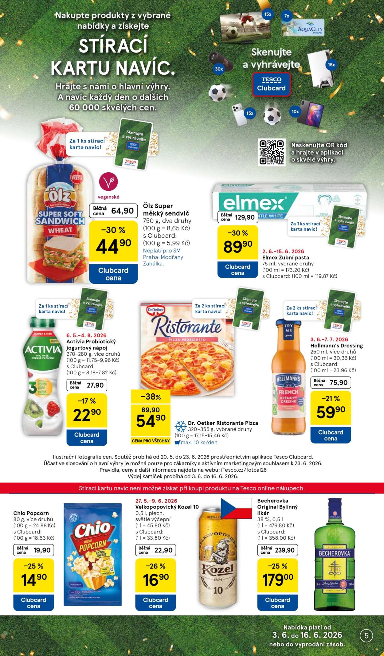 TESCO SUPERMARKET leták • Vaše šance skórovat • Od středy 3.6.2026