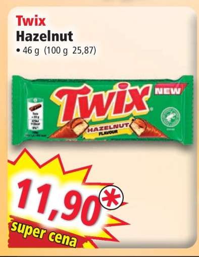 TWIX v akci ᐅ Cena od ️ 11,90 Kč